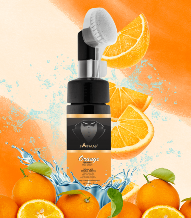 Janaab Vitamin-C Orange Face Wash With Silicon Brush - Janaab